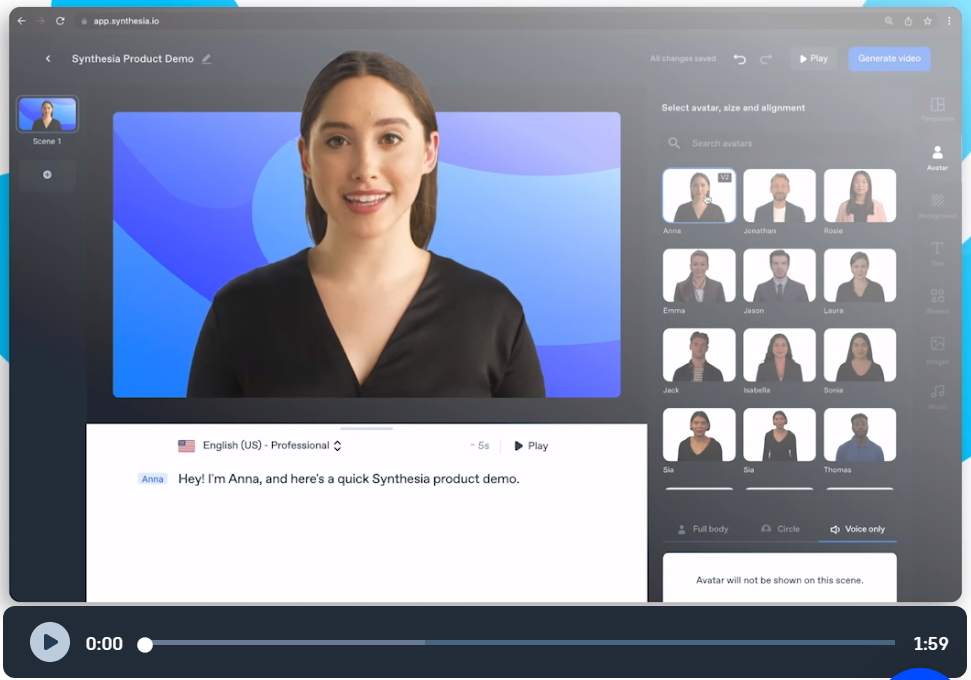 Synthesia | GO123.AI网址大全 | ChatGPT | Midjourney | Stable Diffusion | AI ...